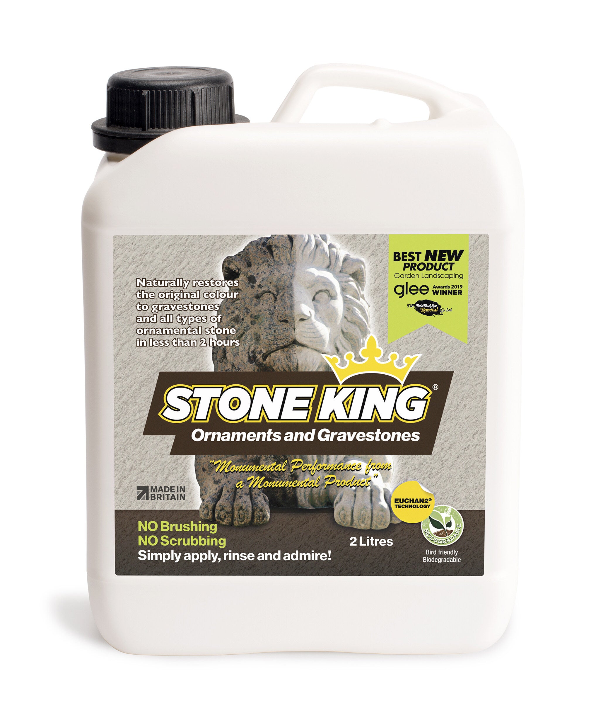 Ornaments and Gravestone Cleaner - Stone King - 2 Litres